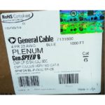 General Cable GenSPEED 6 Cat 6 Plenum Cable Blue | Sedectro