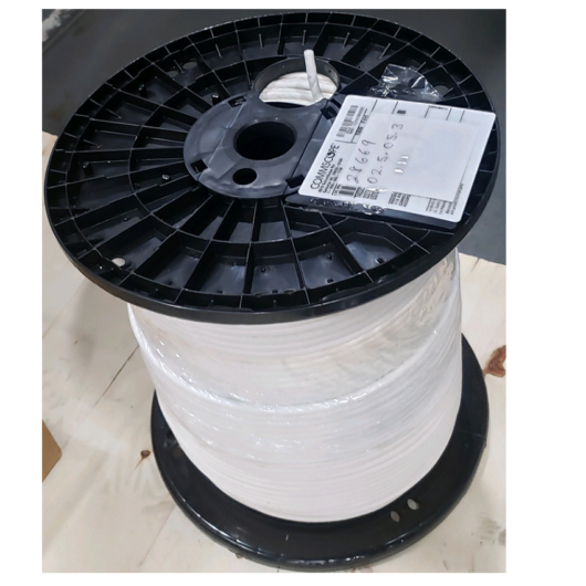 Commscope RG6 2227V Quad Shield Plenum White Coax Cable 1,000Ft | Sedectro